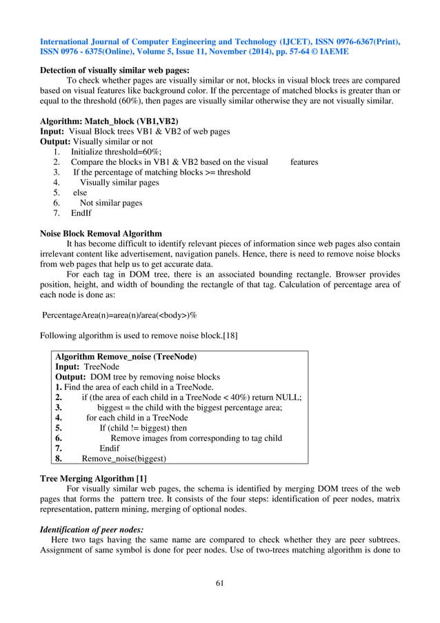 Unsupervised Approach To Deduce Schema And Extract Data From Template Web Pages Pdf