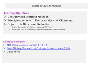 Unsupervised learning | PPT