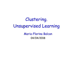 clustering unsupervised learning and machine learning.pdf