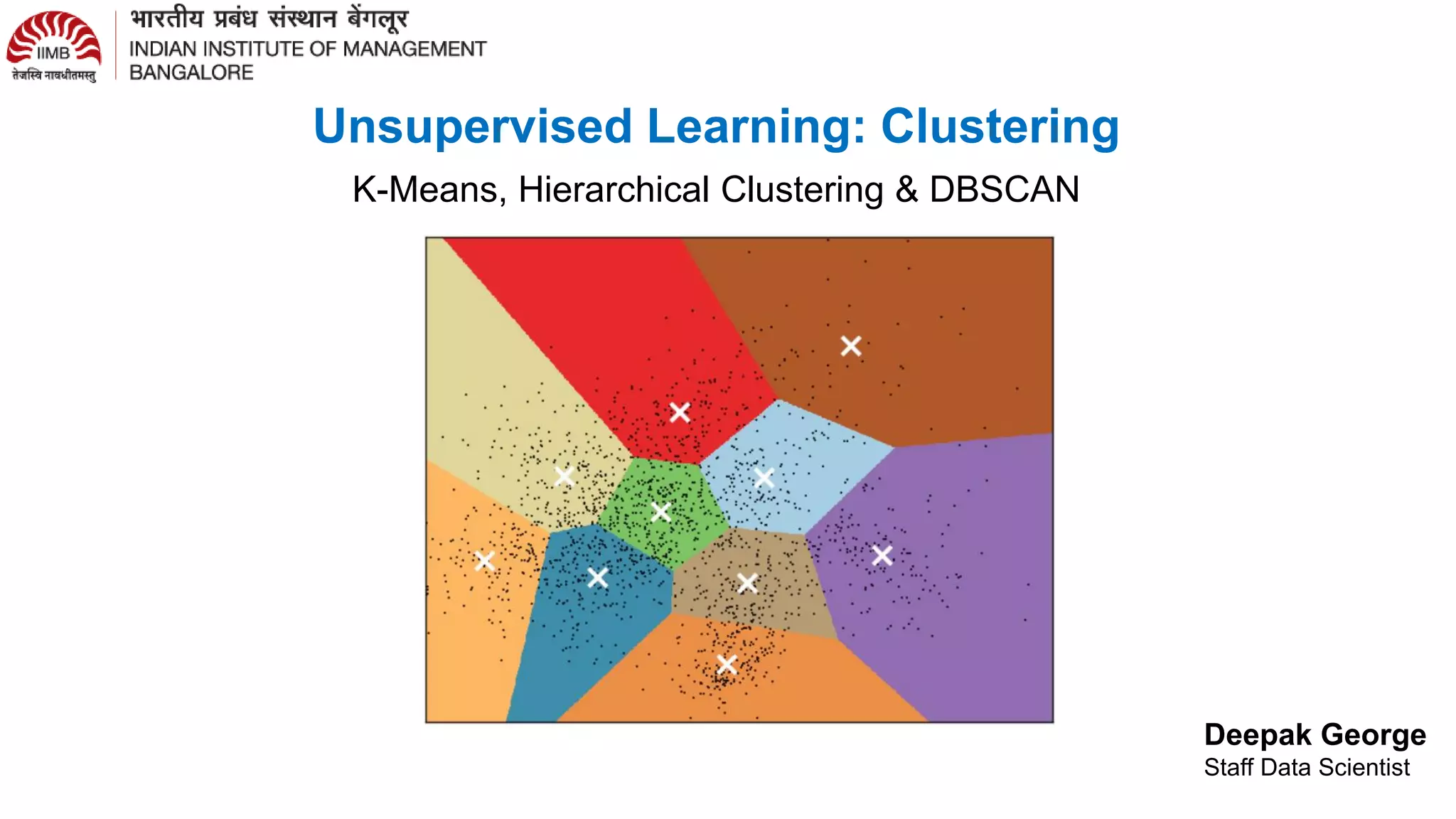 Unsupervised learning: Clustering | PDF