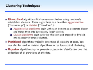 Unsupervised learning clustering | PPT