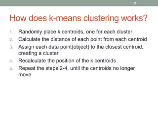 Unsupervised learning (clustering) | PPTX