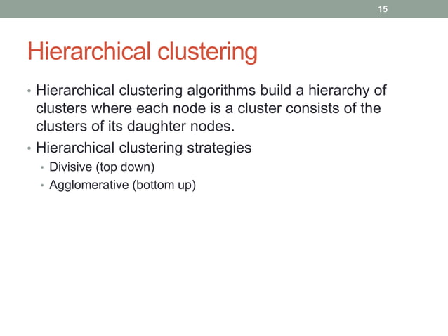 Unsupervised learning (clustering) | PPTX