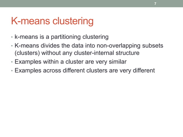 Unsupervised learning (clustering) | PPTX