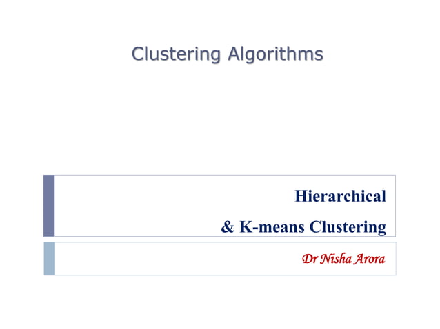 Unsupervised learning clustering | PDF
