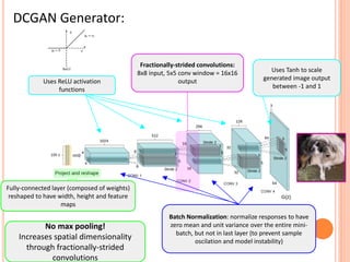 Unsupervised learning represenation with DCGAN | PDF