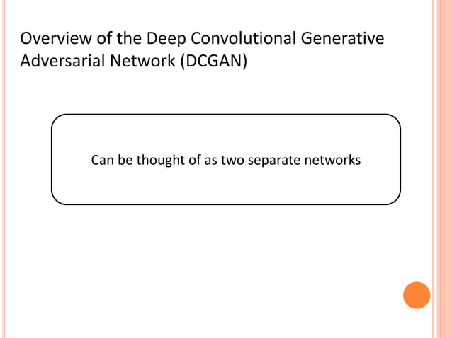 Unsupervised learning represenation with DCGAN | PDF