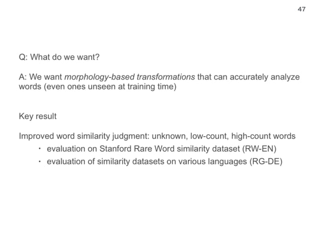 Unsupervised morphology induction using word embeddings | PDF