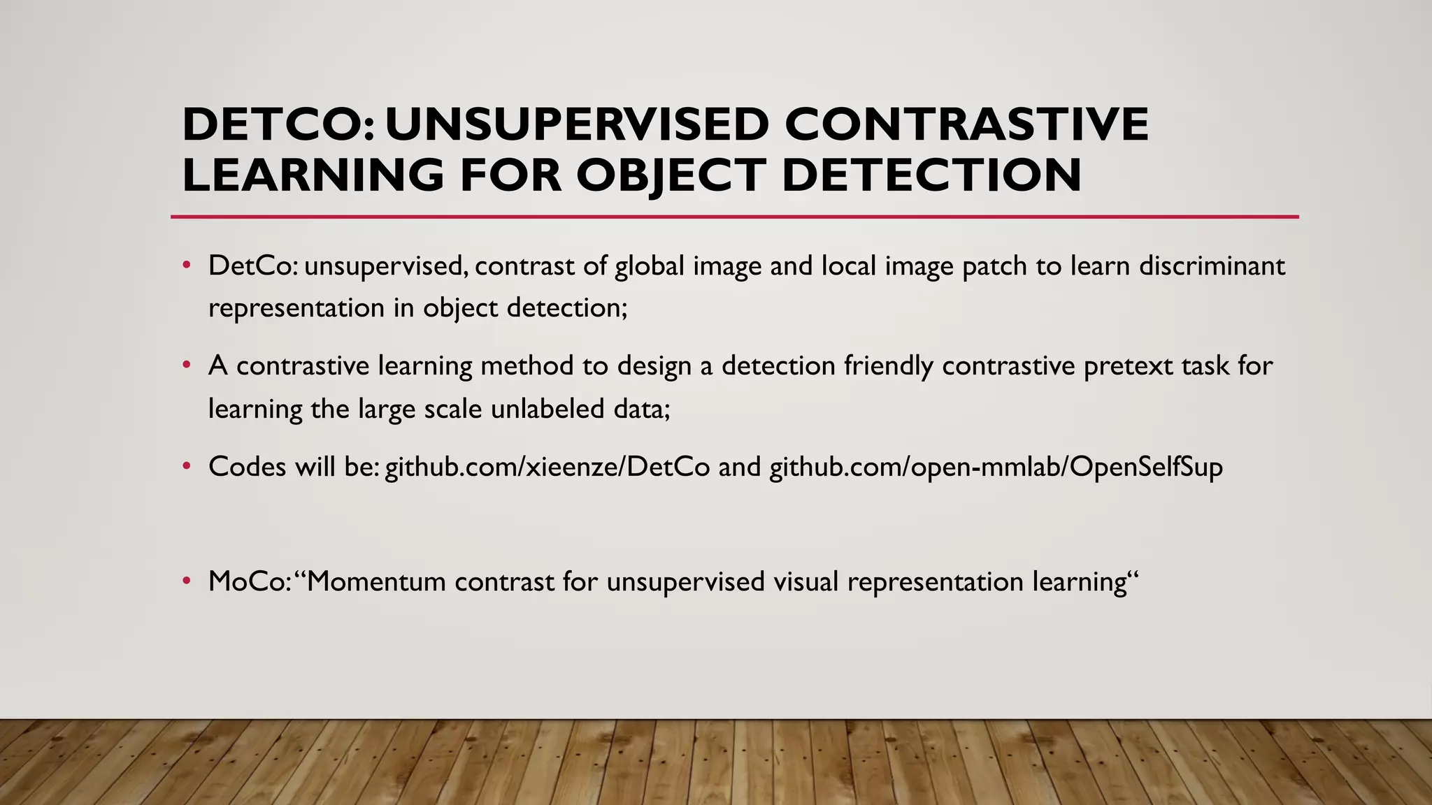 Unsupervised Semi Supervised Object Detection Ppt