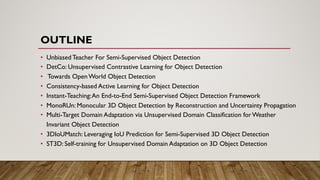 Unsupervised semi-supervised object detection | PPT