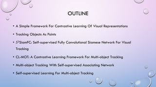 Unsupervised/Self-supervvised visual object tracking | PPT