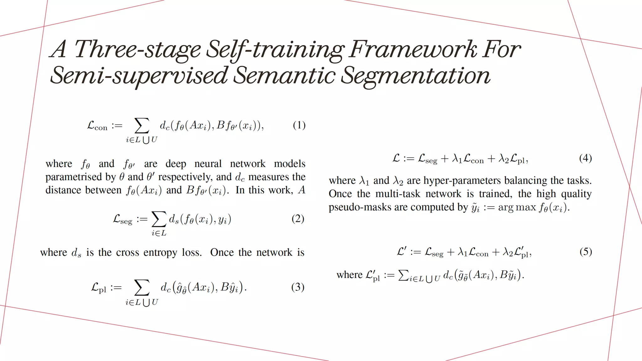 Unsupervised semisupervised semantic or instance segmentation | PPT