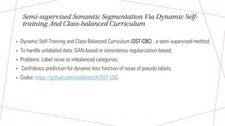 Unsupervised semisupervised semantic or instance segmentation | PPT