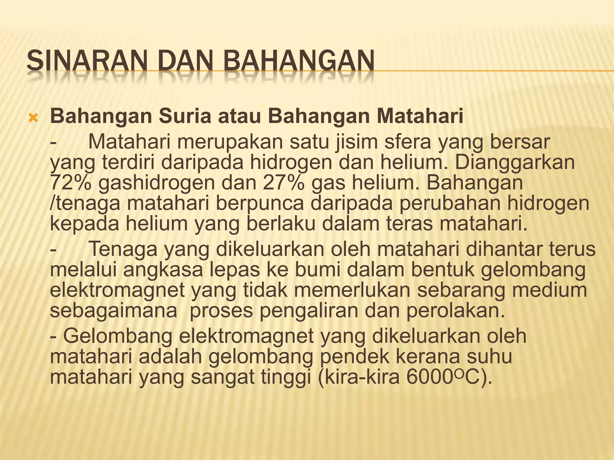 Unsur unsur cuaca dan iklim dan Imbangan Haba | PPTX