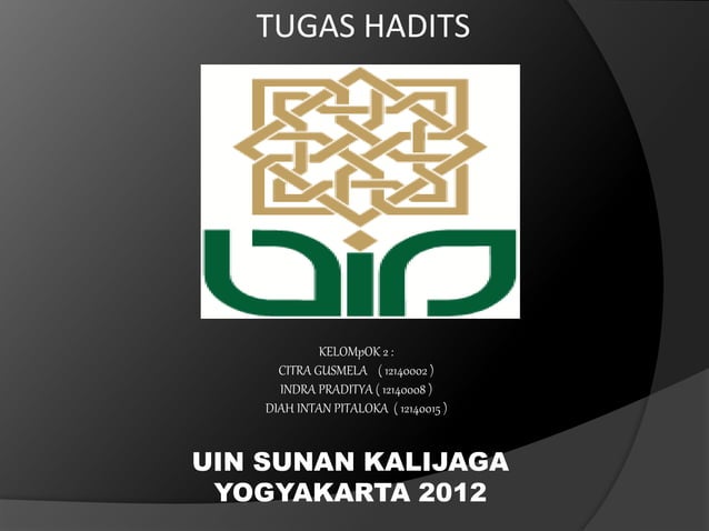 Unsur unsur hadis | PPTX