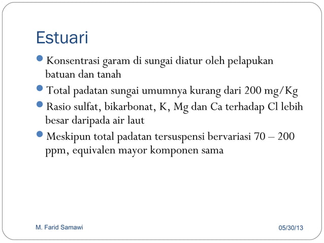 Unsur unsur mayor-air_laut | PPT