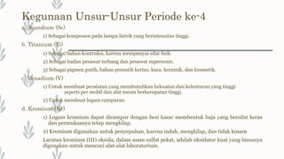 Unsur Unsur Transisi Periode ke-4 (Co) | PPT