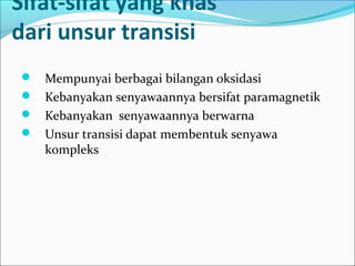Unsur Unsur Transisi Fisika | PPT