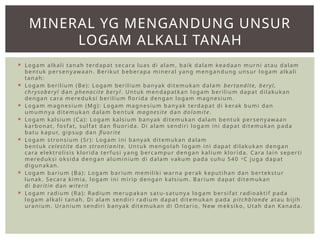 UNSUR ALKALI TANAH EKA, RIAN KEL 2.pptx