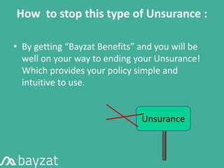 Unsurance document bayzat | PPT