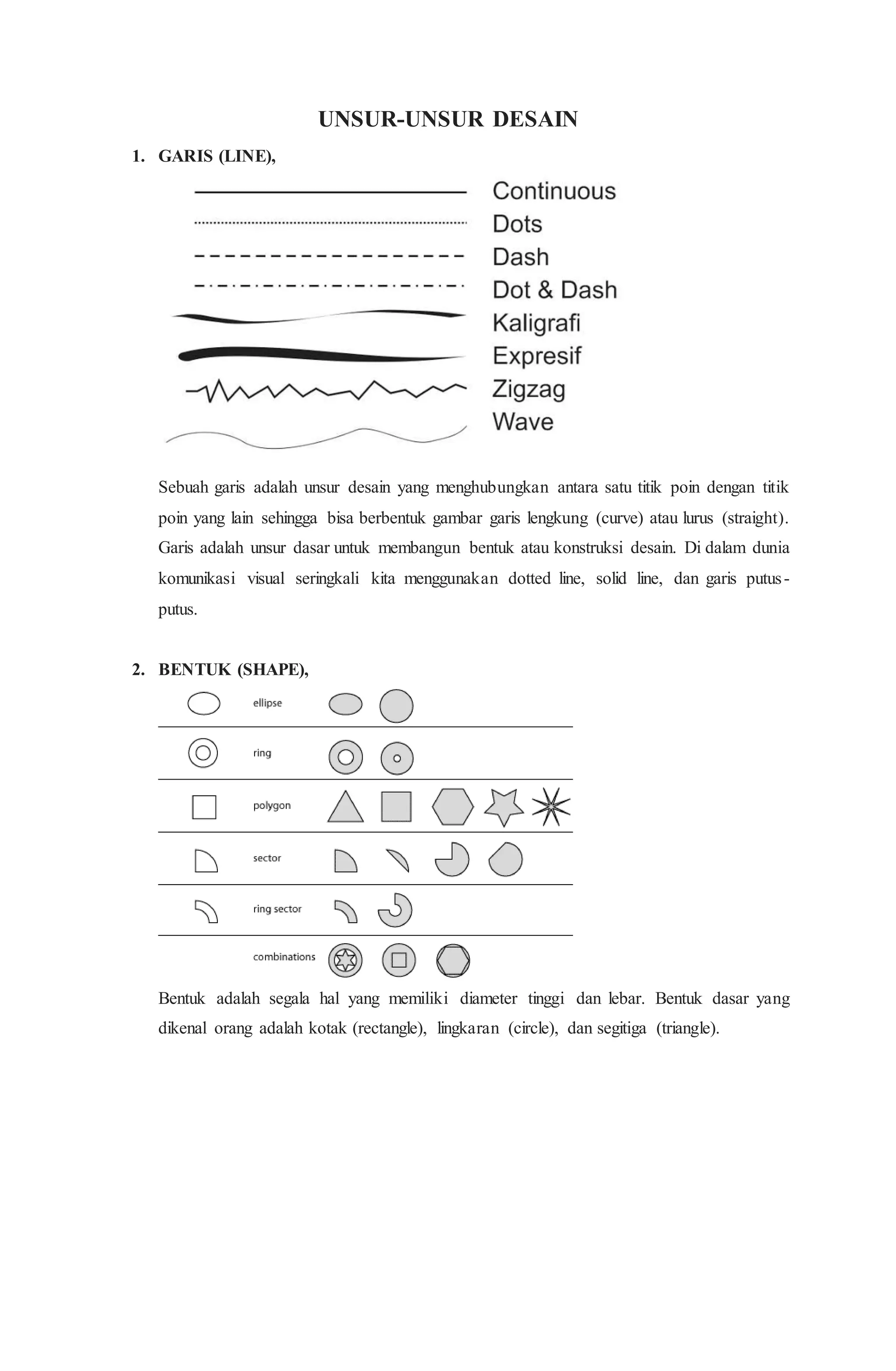 Unsur desain gambar | DOCX