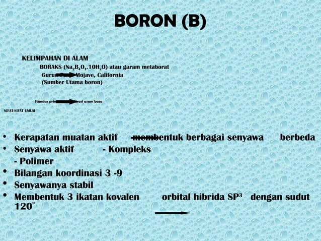 Unsur Golongan IIIA Unsur Golongan IIIAc | PPT