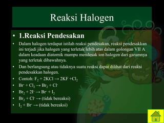 unsur halogen VII A | PPTX