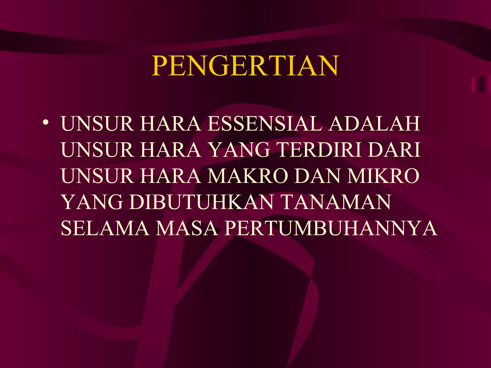 Unsur hara makro | PPT