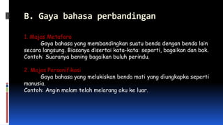 Unsur intrinsik cerpen gaya bahasa | PPTX