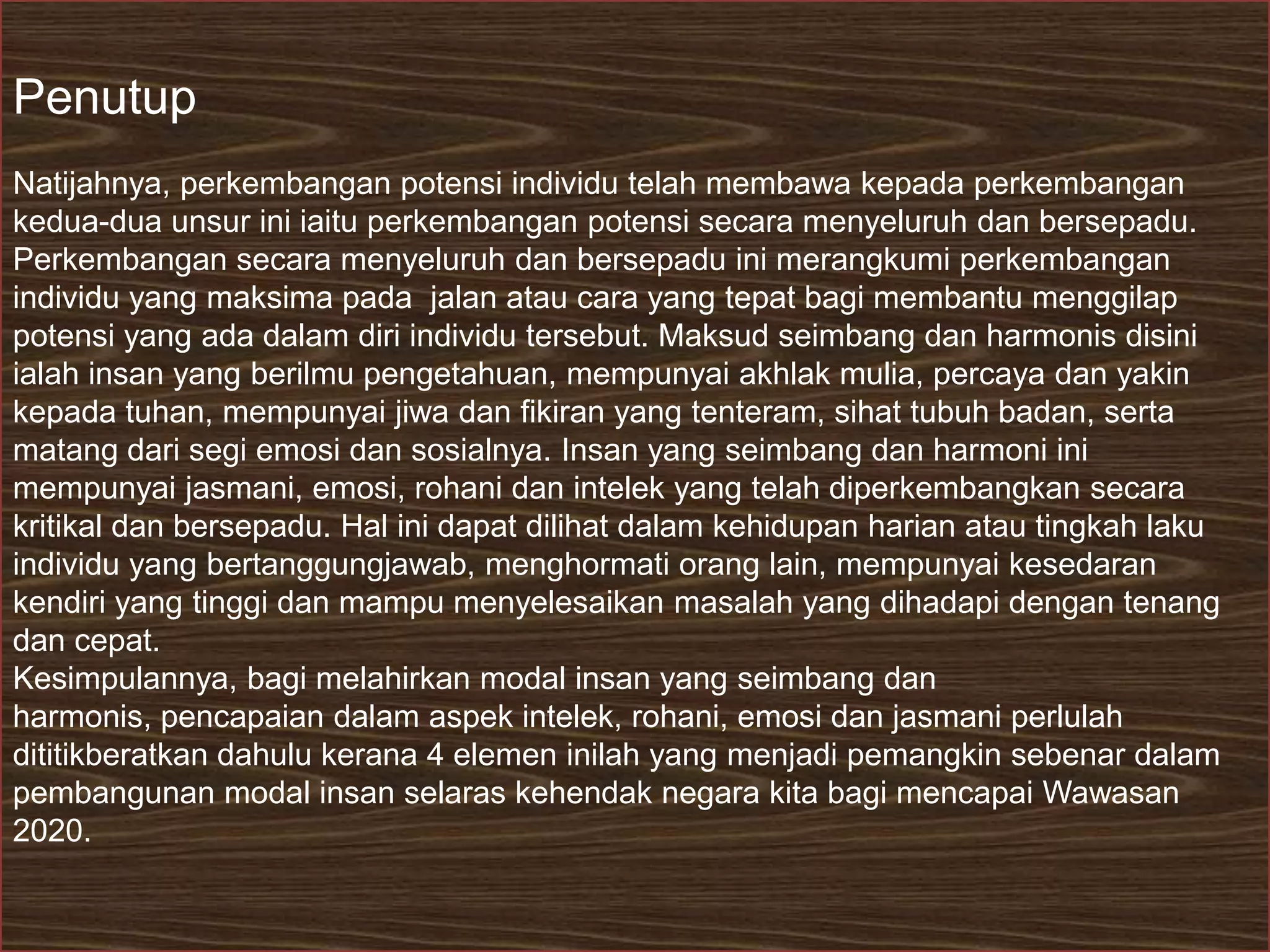 Unsur jasmani n rohani | PPTX