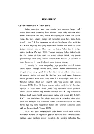 Unsur k | DOCX
