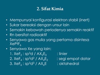 Kimia Unsur (Gas Mulia dan Ion Kompleks) ppt | PPTX