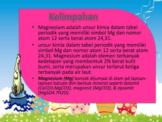 Unsur periode ketiga KIMIA | PPTX