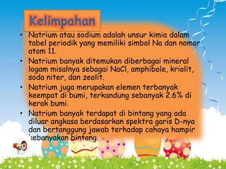 Unsur periode ketiga KIMIA | PPTX