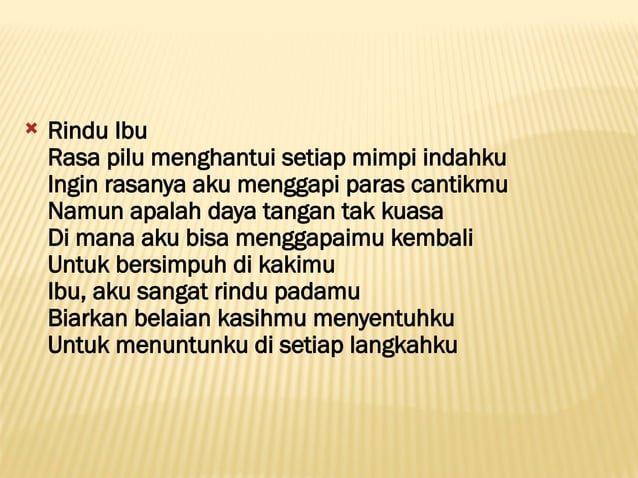 Unsur Fisik dan Unsur Batin Puisi Modern pptx | PPT