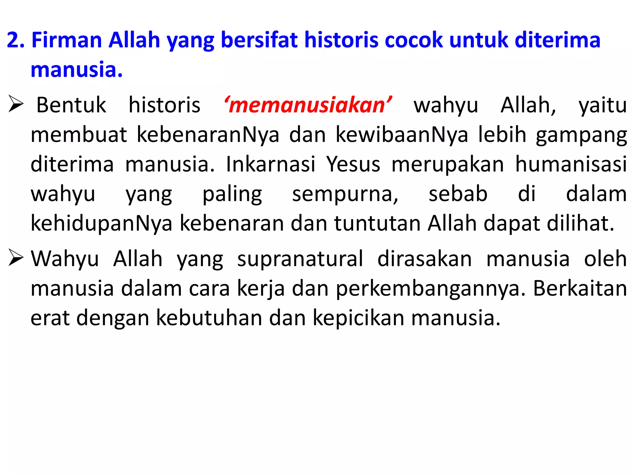 Unsur sejarah dalam wahyu allah | PPTX