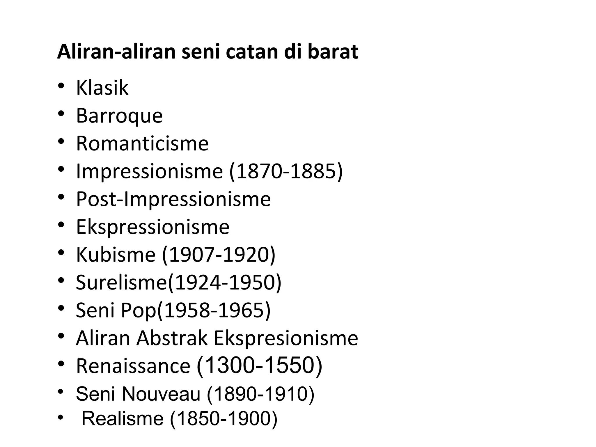 Unsur seni barat | PPT