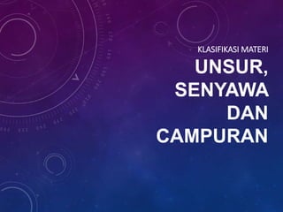 Powerpoint Materi Unsur, Senyawa, dan Campuran | PPTX