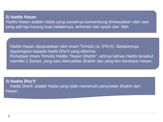 Unsur – unsur hadits | PPTX