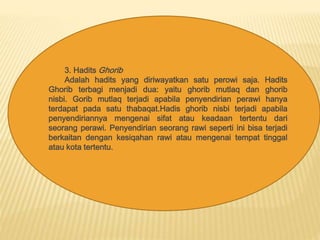 Unsur – unsur hadits | PPTX
