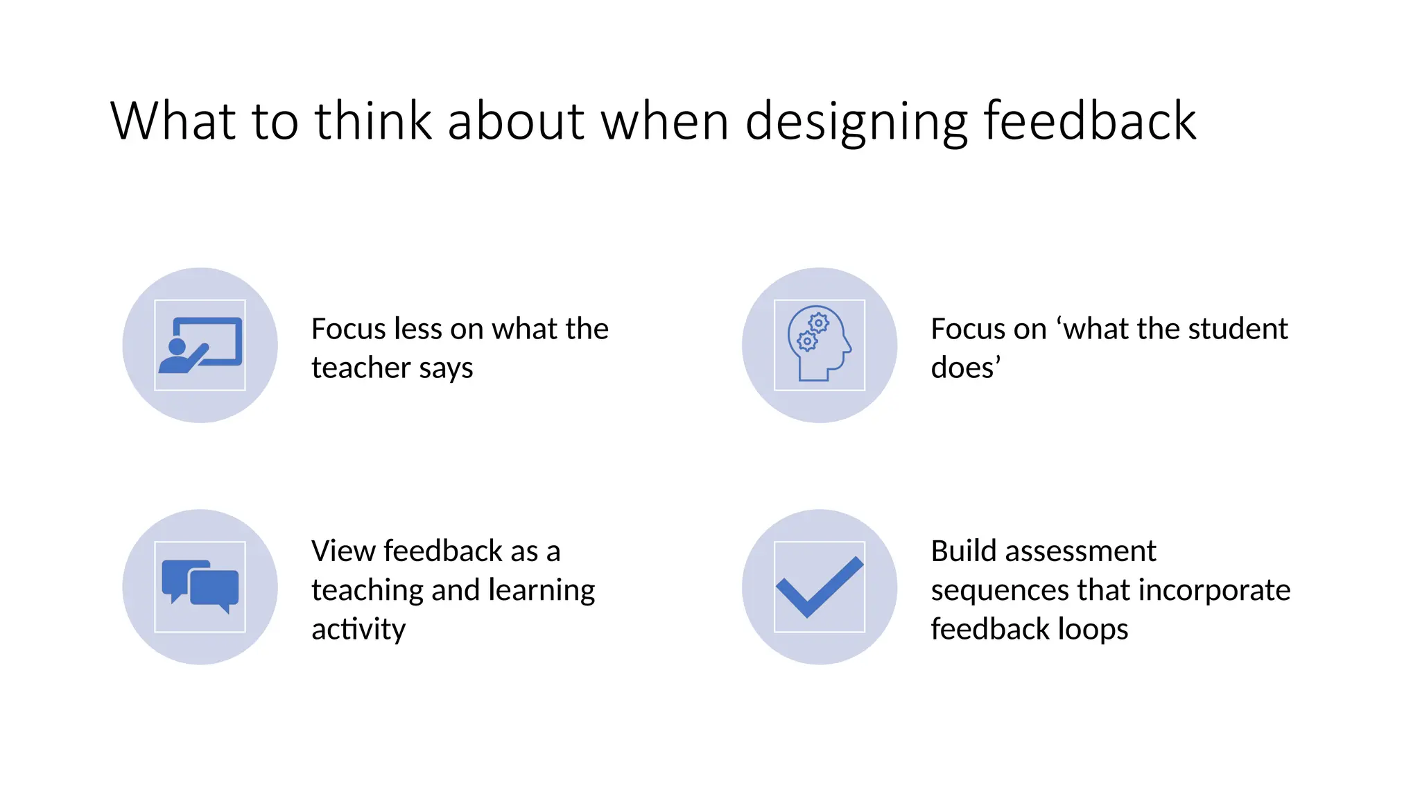 Improving feedback and developing student feedback literacy | PPT