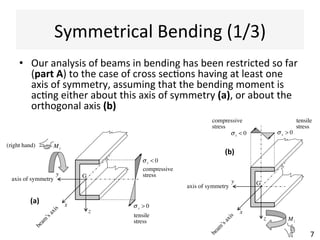 Unsymmetrical bending (2nd year) | PDF | Physics | Science