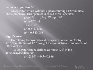 Unsymmetrical fault analysis | PDF