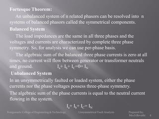 Unsymmetrical fault analysis | PDF