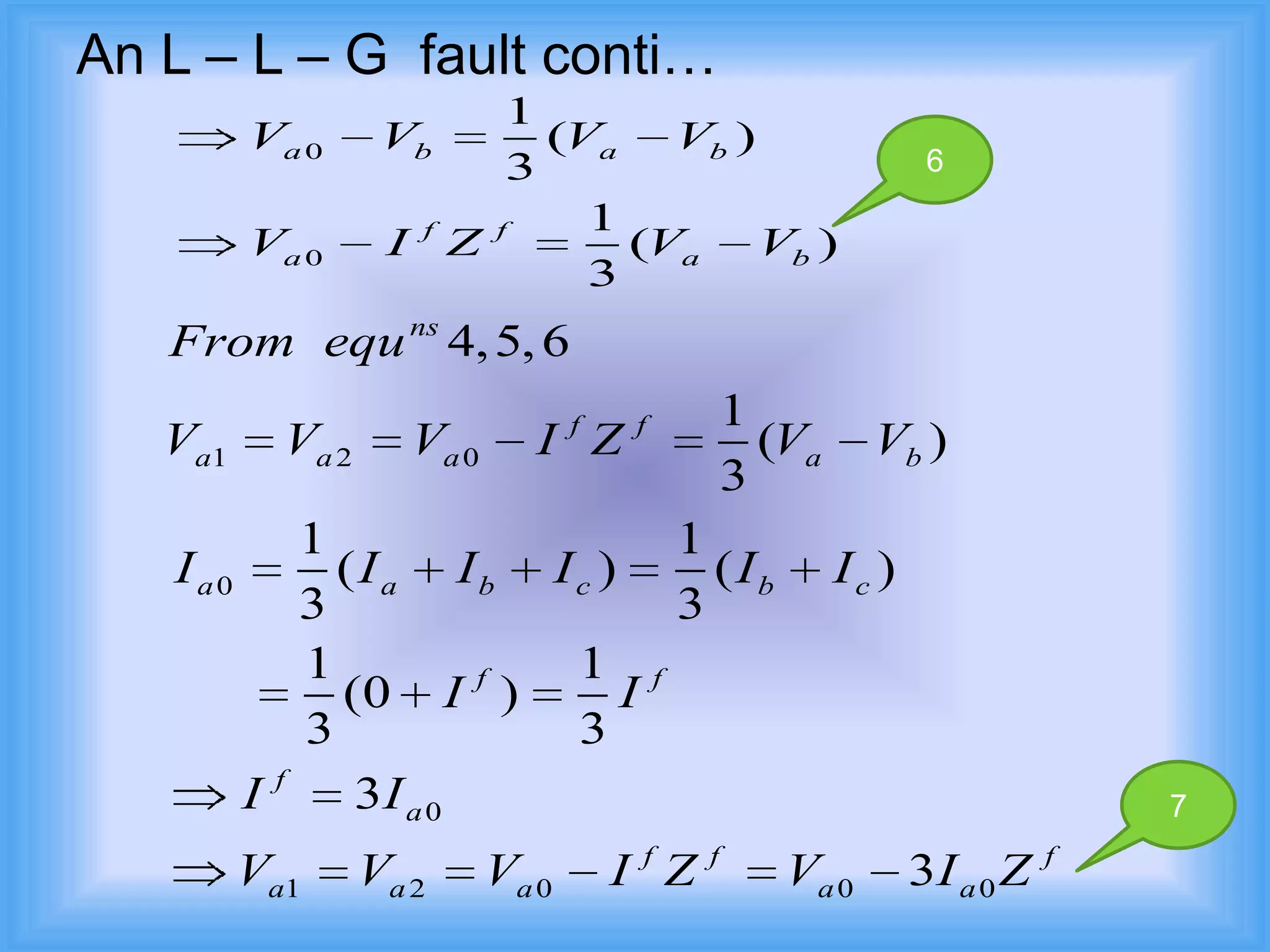 Unsymmetrical fault analysis 2003 final new 2007 | PPTX