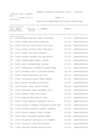 UNT - Ingresantes Letras 2018-II | TXT