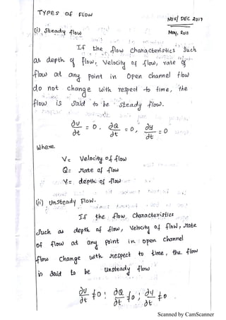 CE6403 APPLIED HYDRAULIC ENGINEERING UNIT I UNIFORM FLOW | PDF
