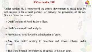 FSS and FSSAI Act | PPTX
