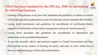 FSS and FSSAI Act | PPTX