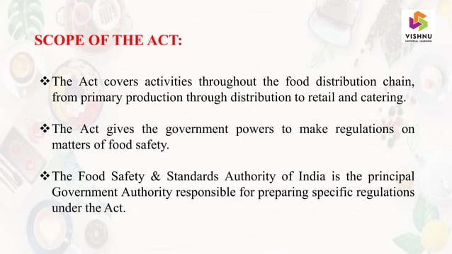 Fss And Fssai Act Pptx
